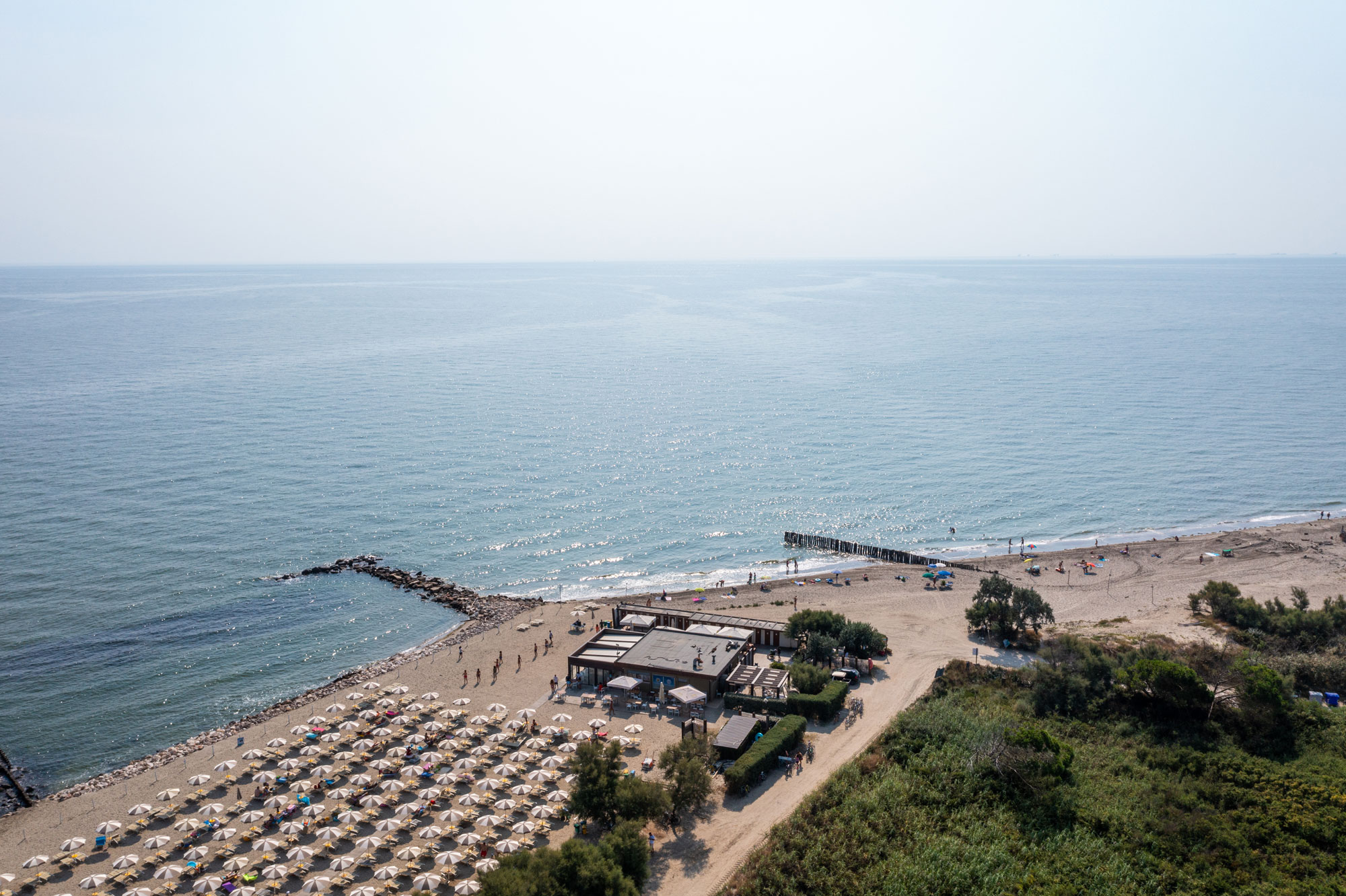 Ein komfortabler Privatstrand